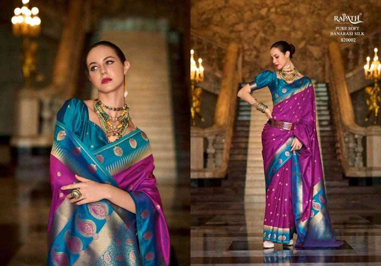 CHERRY SILK BY RAJPATH 820001 TO 820008 SERIES INDIAN TRADITIONAL WEAR COLLECTION BEAUTIFUL ...