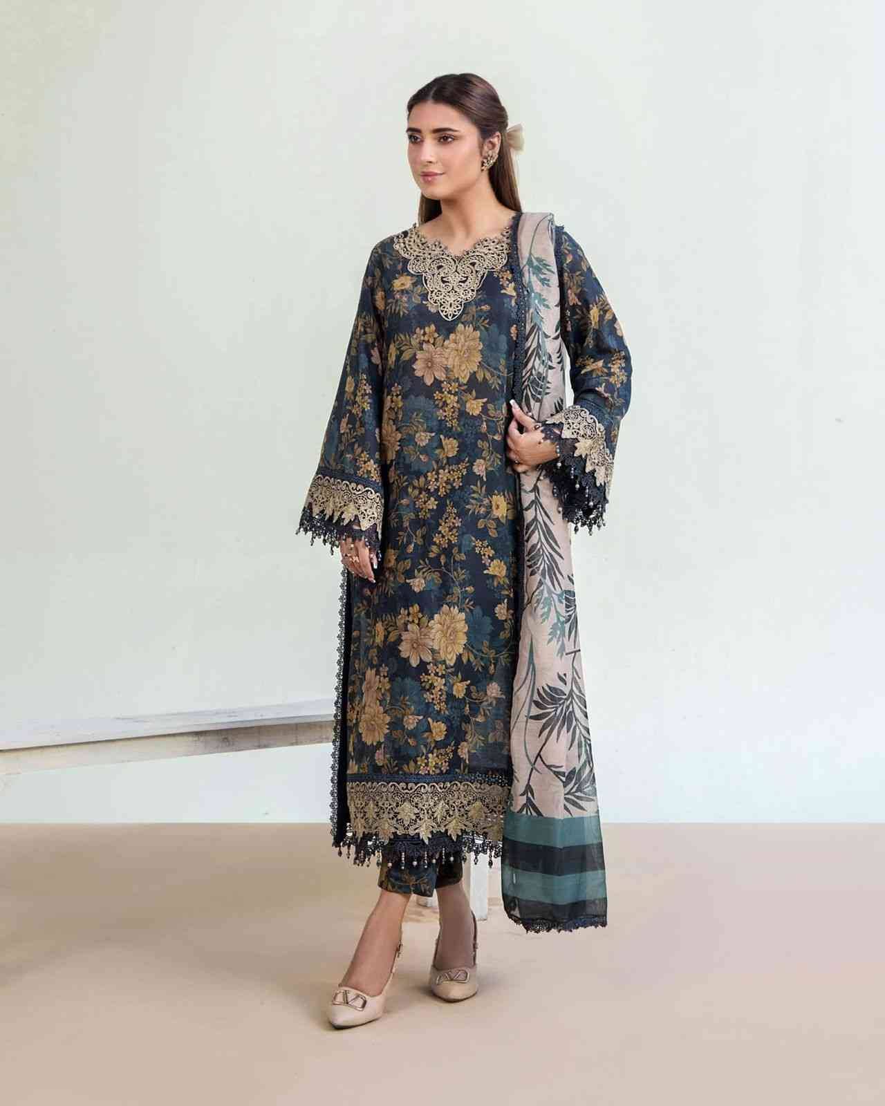 ORIGINAL PAKISTANI ADANS LIBAS LAWN PRINT-2025 VOL-1 BY FASHID ...
