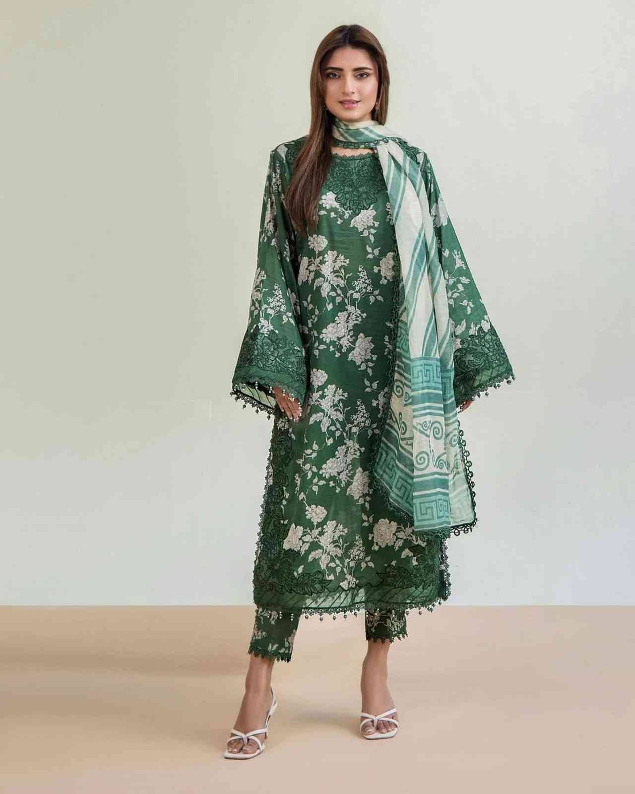 ORIGINAL PAKISTANI ADANS LIBAS LAWN PRINT-2025 VOL-1 BY FASHID ...