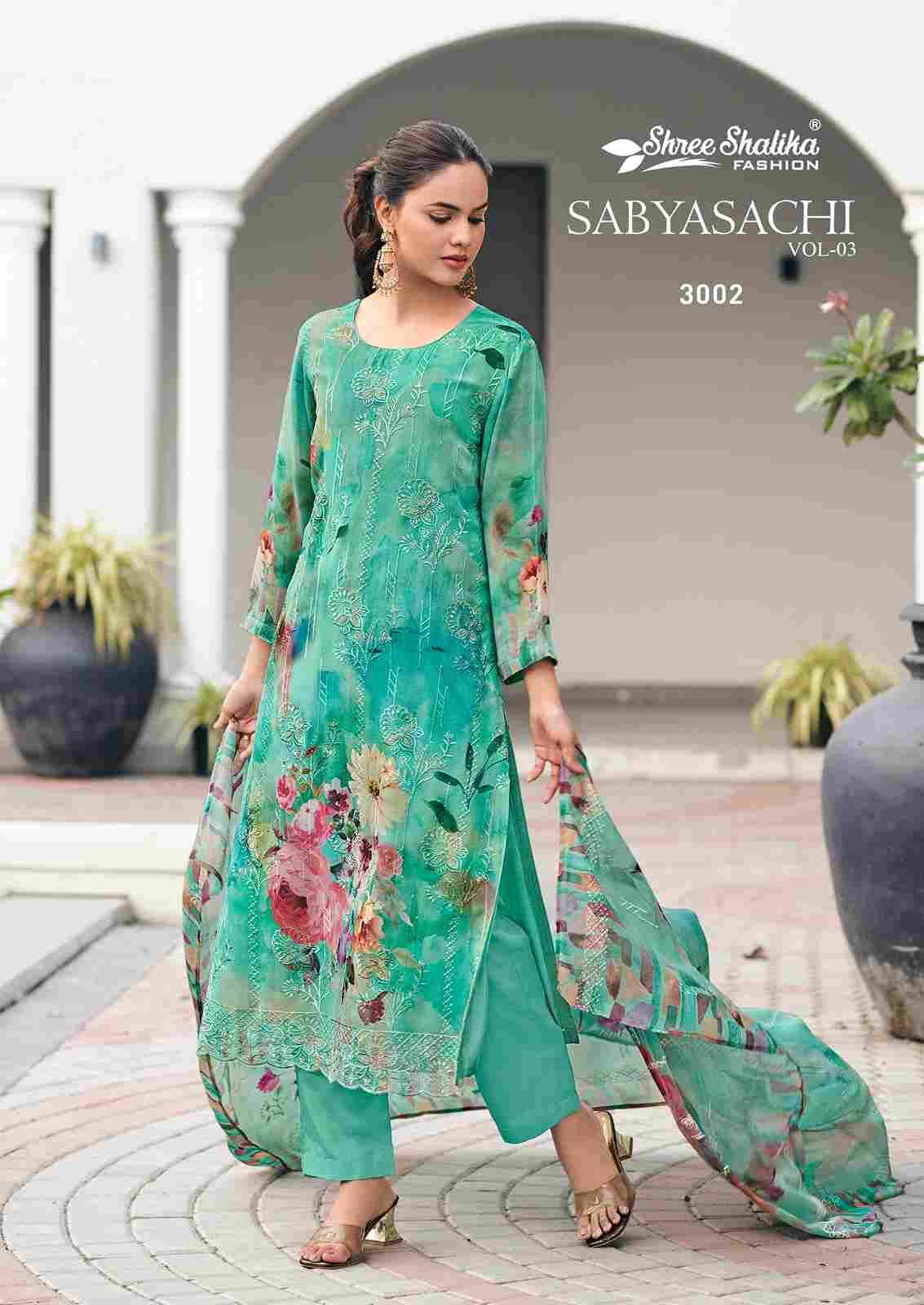 SABYASACHI VOL-3 BY SHREE SHALIKA FASHION 3001 TO 3008 SERIES BEAUTIFUL ...